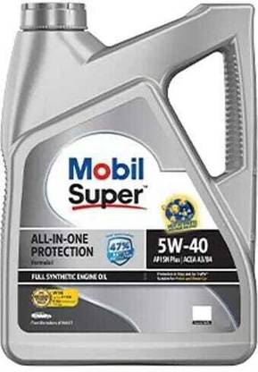 MOBIL 5W-40 Fully Synthetic Mobil Super All-in-one Protection 5W40 Full ...