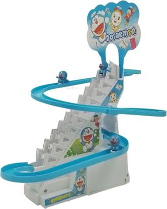AKTOON TOYS toys Doraemon Slide Toy Set | Stair Climbing Doraemon Race ...