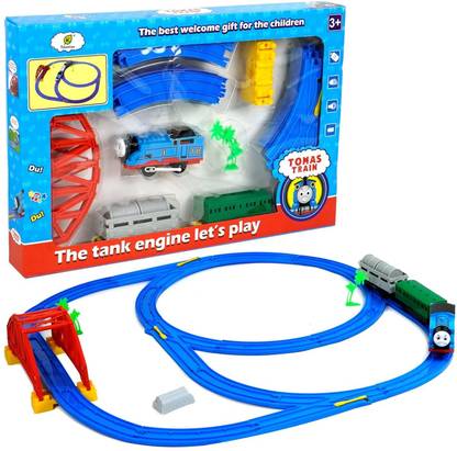 Miss & Chief Battery Operated Train Toy Track Set for Kids with Sound ...
