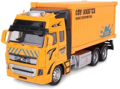 mnr Die Cast City Logistics Container Truck, Pull Back Method Toy,Die ...