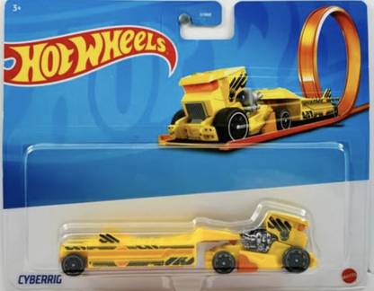 HOT WHEELS TRACK TRUCKS,CYBERRIG RACING RIG 1:64 SCALE,WORKS ON TRACK ...