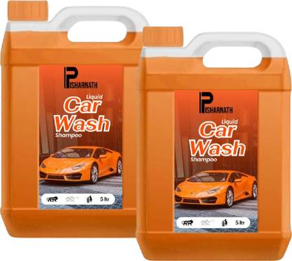Pisharnath High Fuming Car Wash shampoo Orange 10L Car Washing Liquid ...