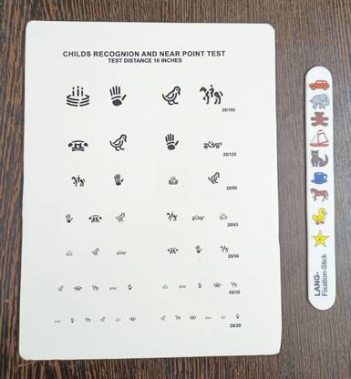 ECP EYE TEST PEDIATRIC Vision Test Chart Price in India - Buy ECP EYE ...