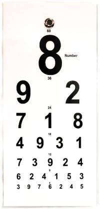 ASF UNIVERSAL Snellen (3-meter) Vision Test Chart Price in India - Buy ...