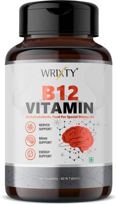 Wrixty Vitamin B12 Tablets 500mcg -Active form of Methyl cobalamin B12 ...
