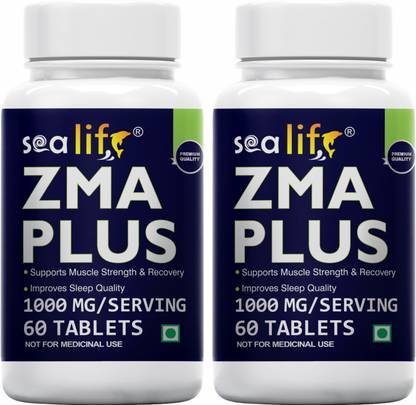 Sea life ZMA Supplement For Muscle Growth & Recovery With Zinc ...