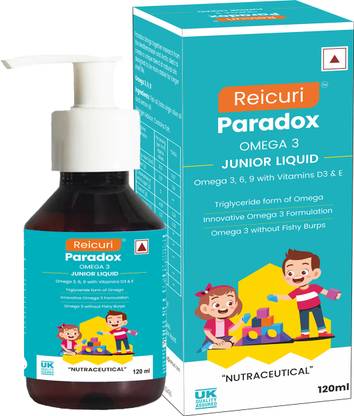 Reicuri Paradox Omega 3 Junior Liquid | Omega 369 Fish Oil with Vitamin ...