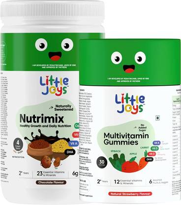 Little Joys Multivitamin Gummies & Nutrimix Powder for kids | Brain Development & Eyesight Price ...
