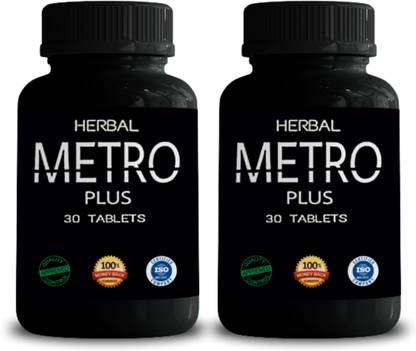 hervedic Herbal Metro Plus Tablet for Men Power Stamina (2 x 30 ...