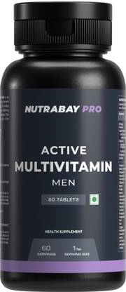 Nutrabay Pro Active Multivitamin for Men, Enhances Energy, Stamina ...