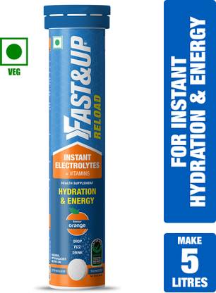 FAST&UP Reload Instant Electrolyte Energy Drink, 20 Effervescent ...