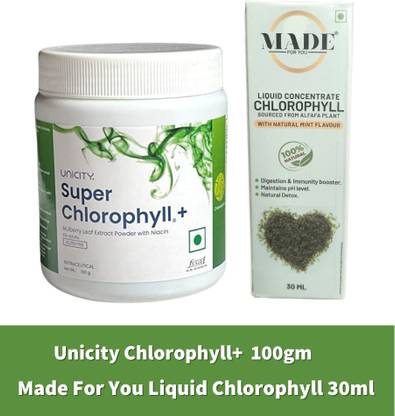 unicity Super Chlorophyll+ 100gm & Made For You Liquid Concentrate ...