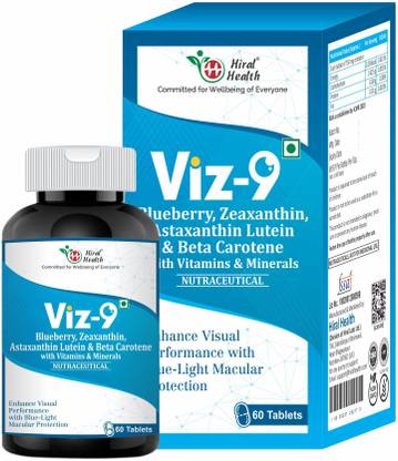 Hiral Health Viz 9 Tablets for improve vision| Maintain overall Eye ...