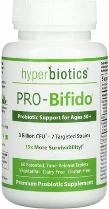 Hyperbiotics PRO-Bifido, Probiotic Support for Ages 50+, 60 Time ...