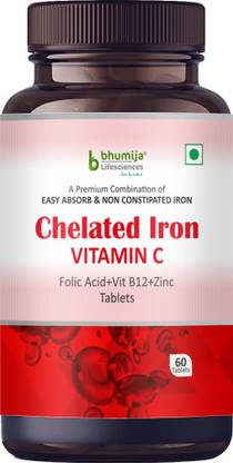 Bhumija Lifesciences Bhumija Chelated Iron Tablets - Non-Constipating ...