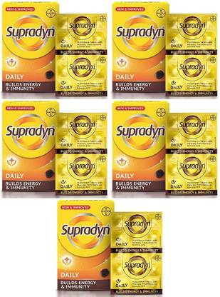 Supradyn Daily Multivitamin Tablet,12 Vitamins, 5 Elements ,225 Tablets ...