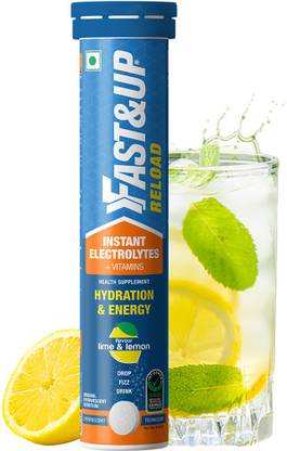 FAST&UP Reload Instant Electrolyte Energy Drink, Effervescent Tablets ...