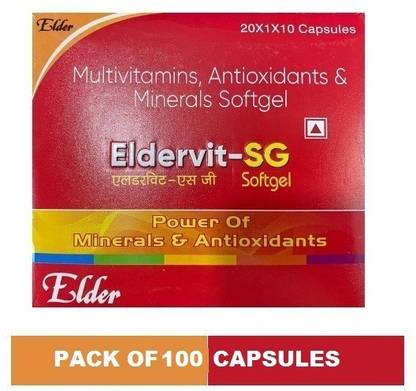 ELDERVIT SG MULTIVITAMIN AND MULTIMINERAL CAPSULE (10*10CAPS) Price in ...