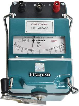 METERBAZAARDOTCOM WACO Hand Driven Generator Type Insulation Tester ...