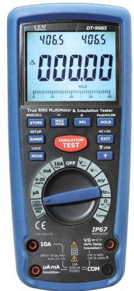 CEM DT-9985RF Digital Insulation Resistance Tester/Multimeter Wireless ...