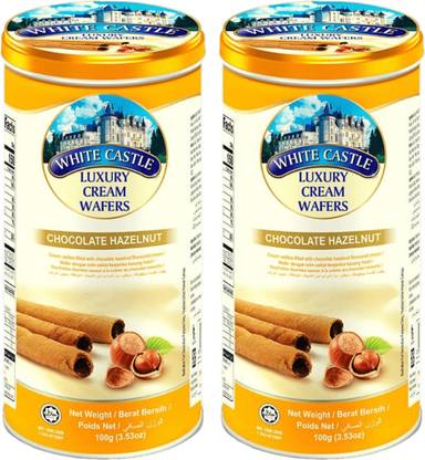 White Castle LUXURY CREAM WAFER ROLL HAZELNUT Wafer Rolls Price in ...