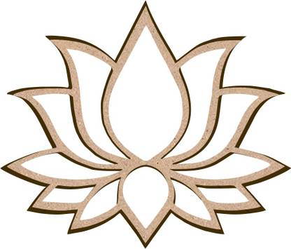 Vinayak Craft MDF Pine Wood Lotus Cutouts for Festival Decoration, DIY ...