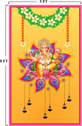 Tejas Creation Ganesh Ji For Decoration For Pooja Altar Cloth Price in ...