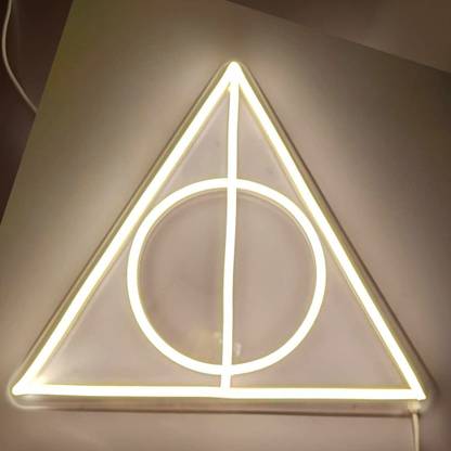 Zesta Harry Potter Triangle Neon Sign Wall hanging for Room, Bar and ...