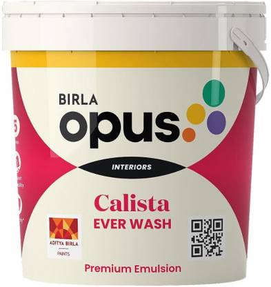 BIRLA Opus One Pure Elegance Shine Interior Emulsion paint 1L free with 20L white Emulsion Wall ...