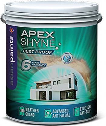 Asian Paints APEX SHYNE 20L WHITE Emulsion Wall Paint Price in India ...