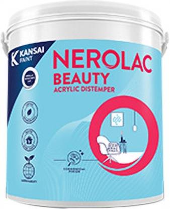 nerolac Beauty Acrylic Distemper 20kg White White Distemper Wall Paint ...