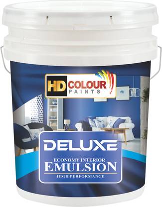 HD Colour Paints Deluxe Economy Interior White Emulsion Wall Paint ...
