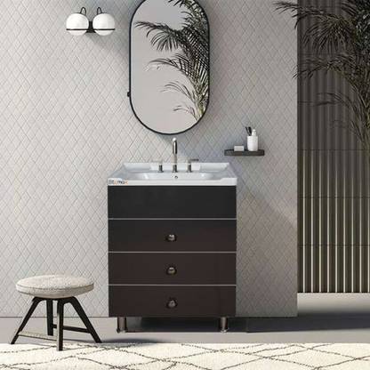 Stymax FREESTANDING WASH BASIN VANITY HDHMR WOOD WASH BASIN CABINET ...