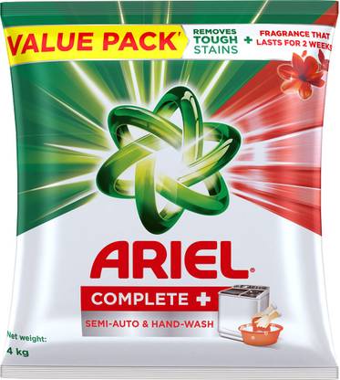 Ariel Complete | Removes 100 Tough Stains in 1 wash | Detergent Powder ...