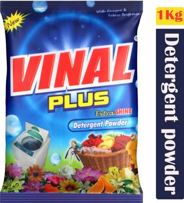VINAL PLUS Detergent Powder WITH Extra shine Detergent Powder 1 kg ...