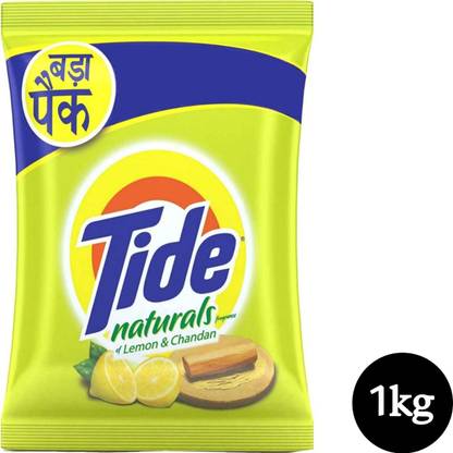 Tide Lemon & Chandan $$ Detergent(pack of 1) Detergent Powder 1 kg ...