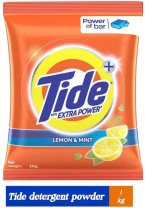 Tide Washing detergent Powder Lemon & Mint 1kg Pack of 1 Detergent ...