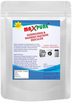 Maxpure Dishwasher and Washing Machine Descaler Detergent Powder 300 g ...