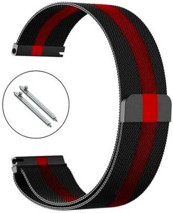 ONCRO men 22mm watch magnetic strap for smart watch boat mesh metal ...