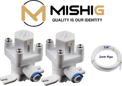 MISHIG RO Water Pressure Reducing Valve (PRV)1/4" + 2 Mtr Pipe Solid ...