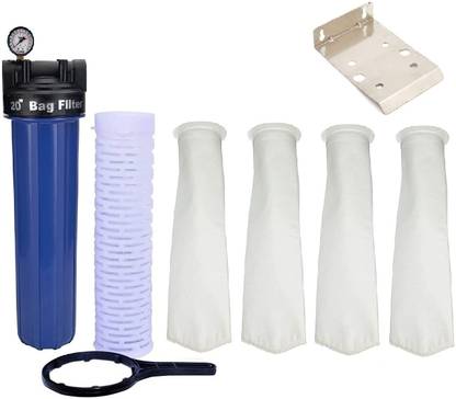 KIRAN FILTRATION Big Blue Jumbo Water Filter Housing (Blue) 1.5" INLET ...
