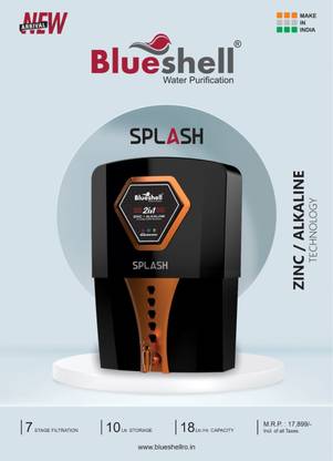 Blueshell SPLASH 12 L RO + UV + UF + Alkaline Water Purifier - Blueshell : Flipkart.com