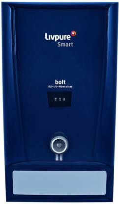 LIVPURE Rental Model 3M LIV BOLT 7 L RO + UV + Mineraliser Water ...