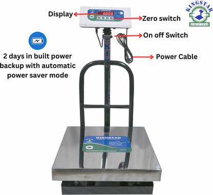 King Star 400x400P Weighing Machine Capacity 200 Kg Weighing Scale ...