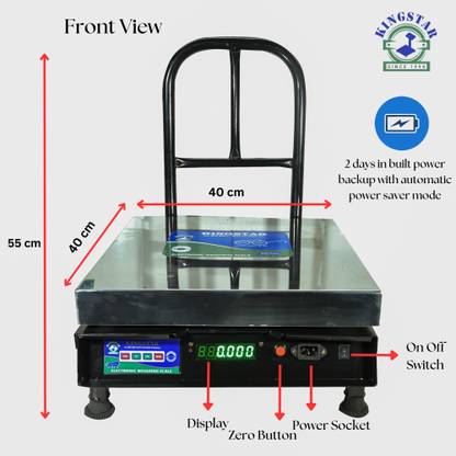 King Star 400X400MM Kitchen Scale Cap.200Kg Acc.20g Min.400g Pan Size ...