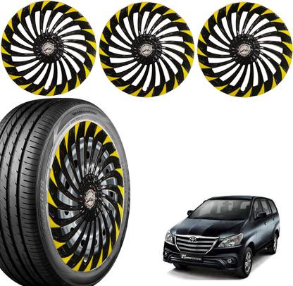 WolkomHome Car accessories Wheel cap, Hub Cap Turbain Black Yellow 15 ...