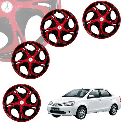 HOTRENZ CAR WHEEL CAP/ WHEEL COVER HAWK DEGINE "RED_BLACK_COLOR" 15 ...