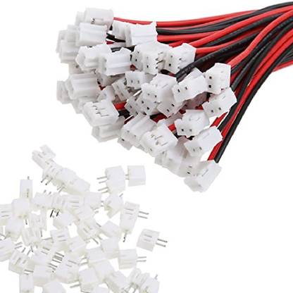 WHO 2-Pin Connector Plug Male with 150mm Cable & Female MALE AND FEMALE ...