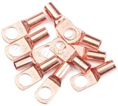 MIKOYAN 20pcs / 40AMP 10 Sq.mm Wire 8 mm Stud Ring Copper Cable Lugs ...