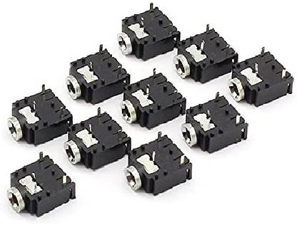 ERHIndia 10 Pcs 3.5mm Female Audio Jack Socket with Spring Loaded ...